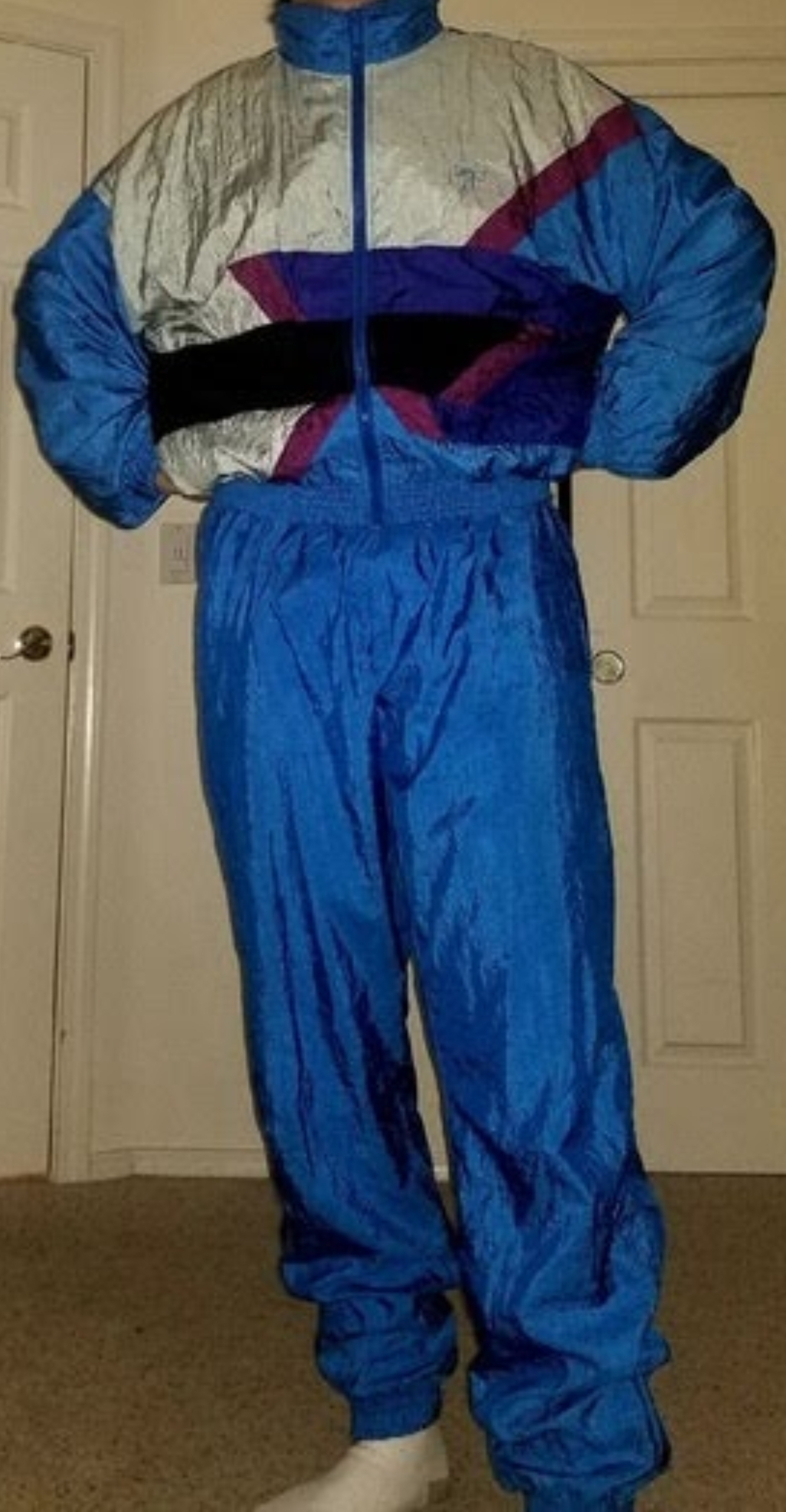 Blue shellsuit | Shiny Sports